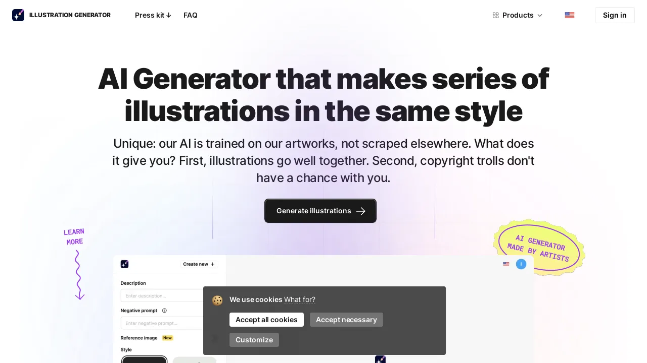 AI Illustration Generator - BestofAI
